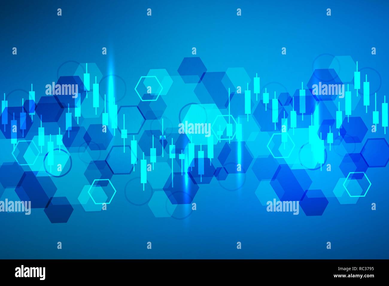 Stock market or forex trading graph. Chart in financial market vector ...