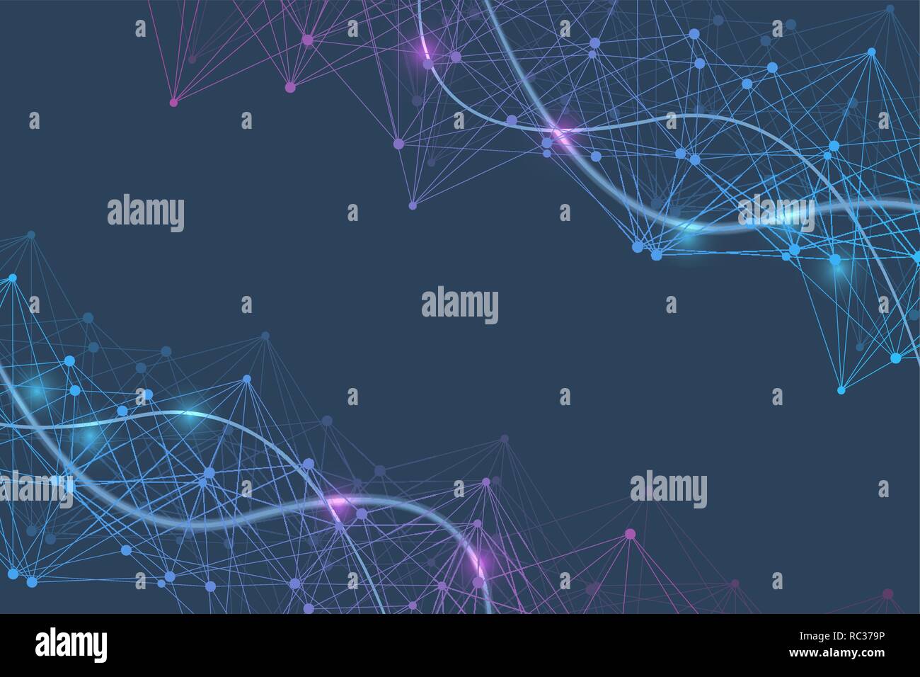 Big Data Visualization Background. Modern futuristic virtual abstract ...