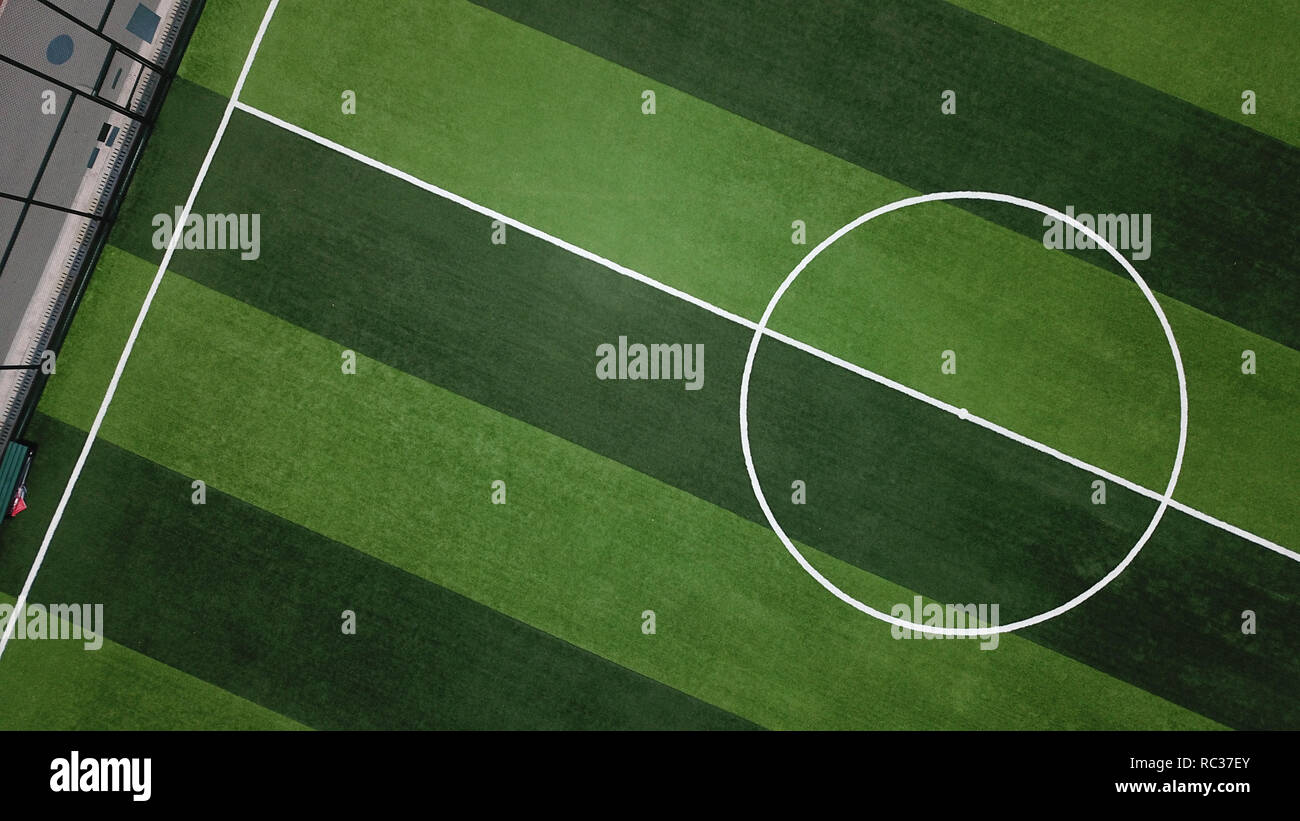 Empty football pitch aerial view hi-res stock photography and images ...