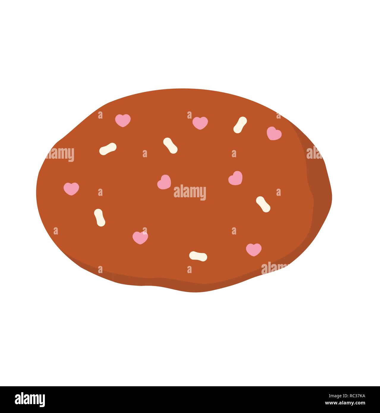 Cookie icon on white background for graphic and web design, Modern ...