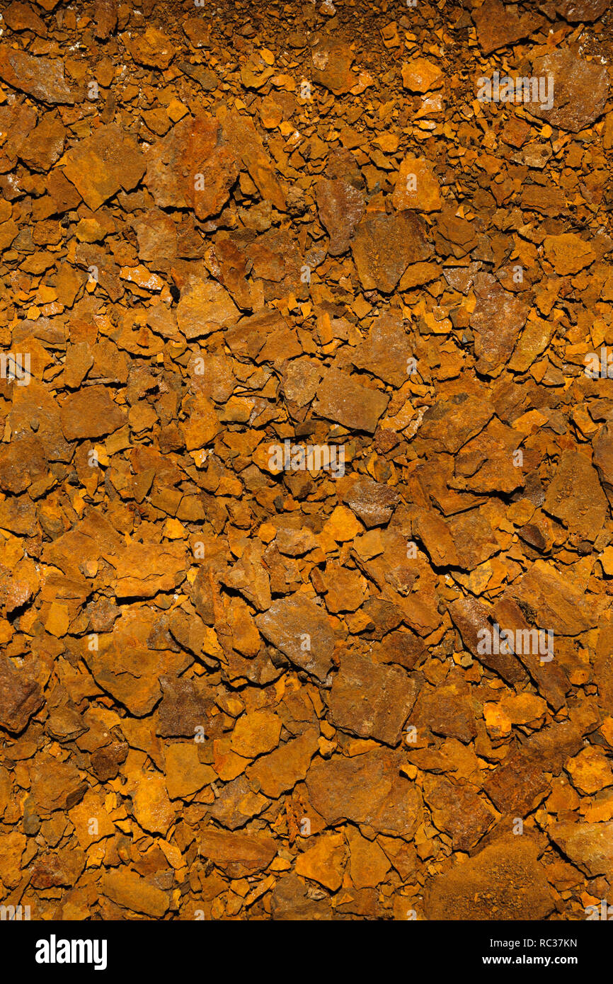 Flakes of dry rusted metal from corroded metal bucket Stock Photo - Alamy