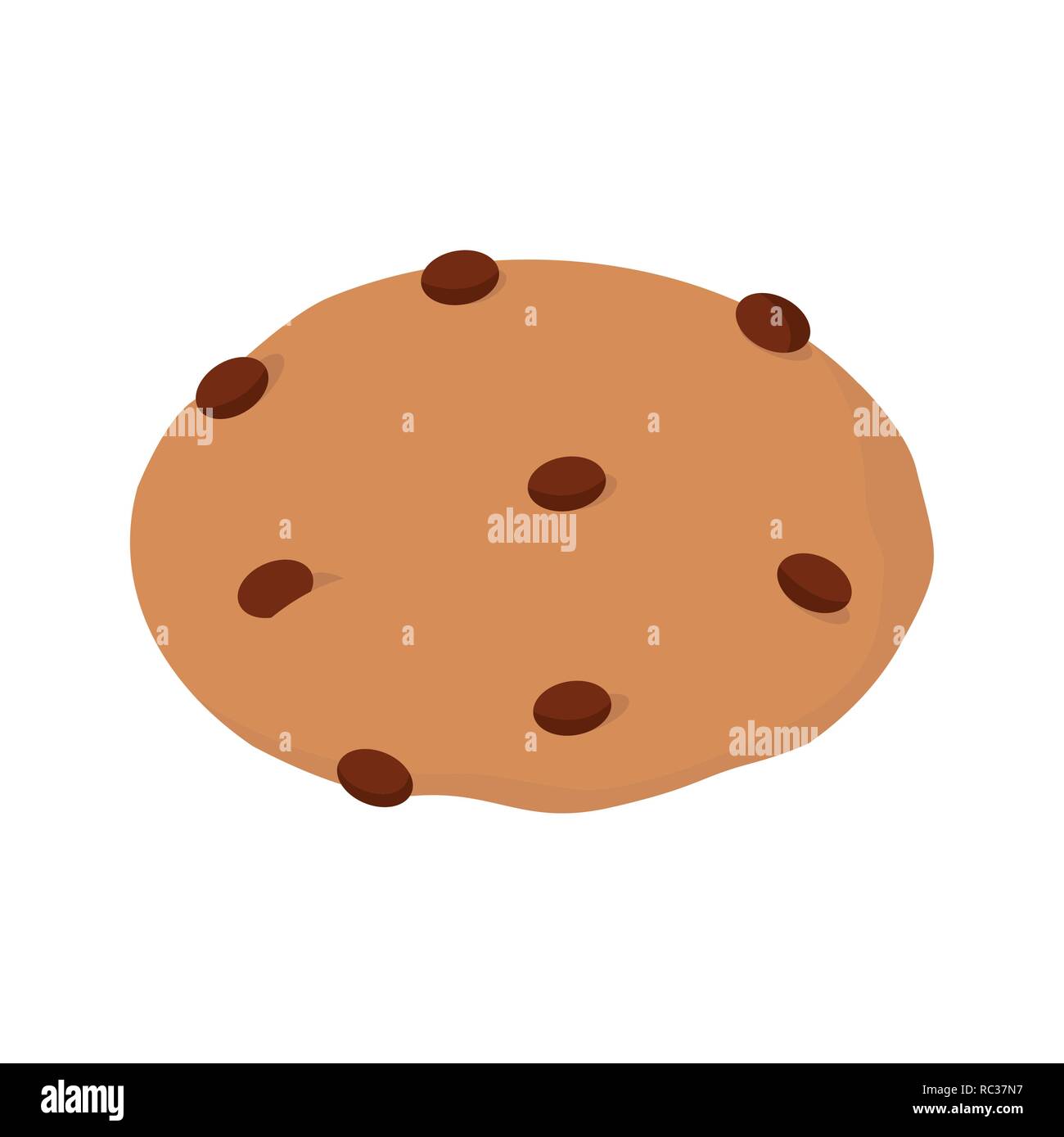 Cookie icon on white background for graphic and web design, Modern ...