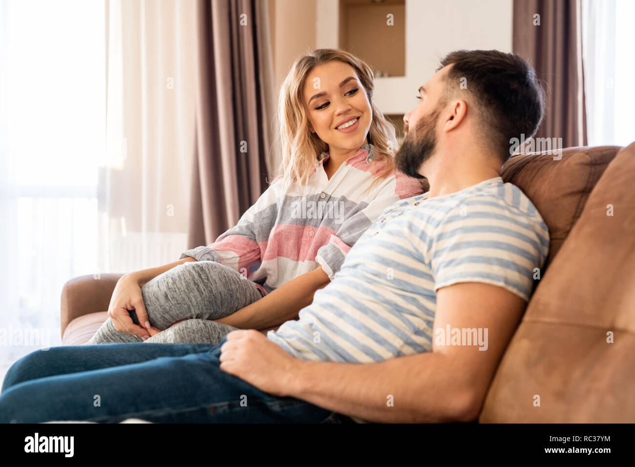 Chilling together hi-res stock photography and images - Alamy