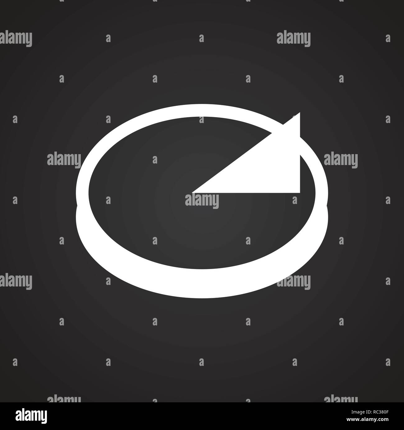 Time icon on black background for graphic and web design, Modern simple ...