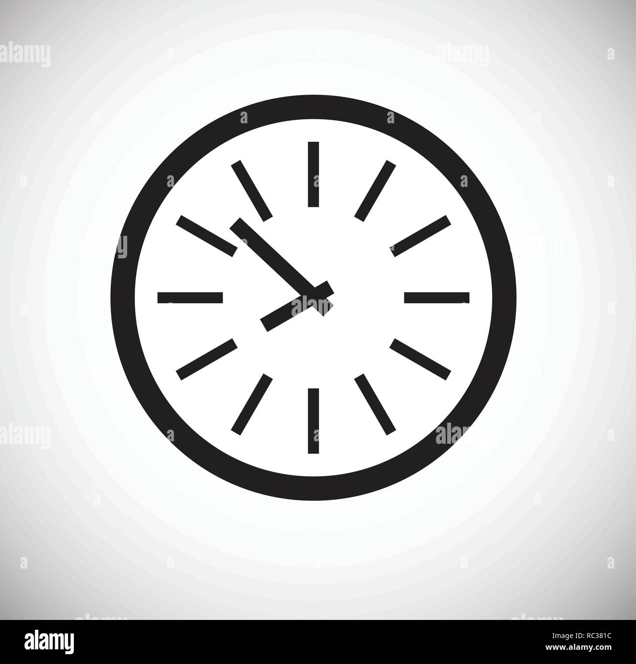 Time icon on white background for graphic and web design, Modern simple ...