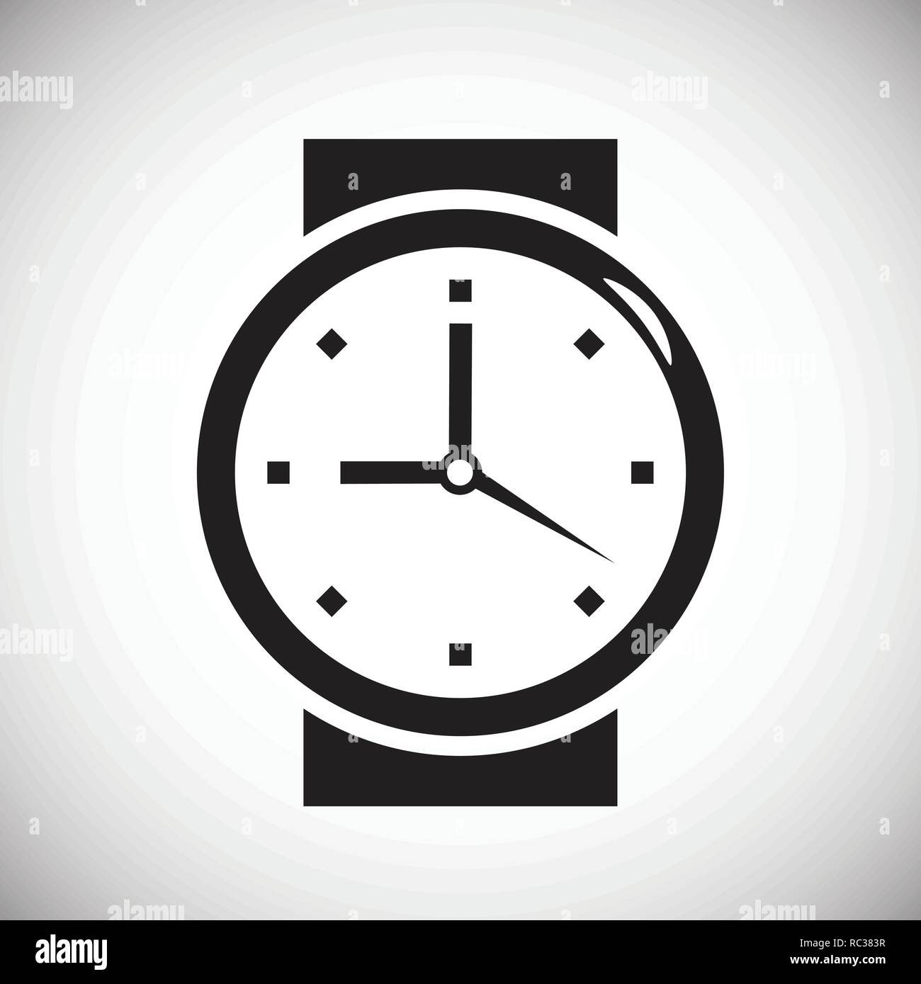 Time icon on white background for graphic and web design, Modern simple ...