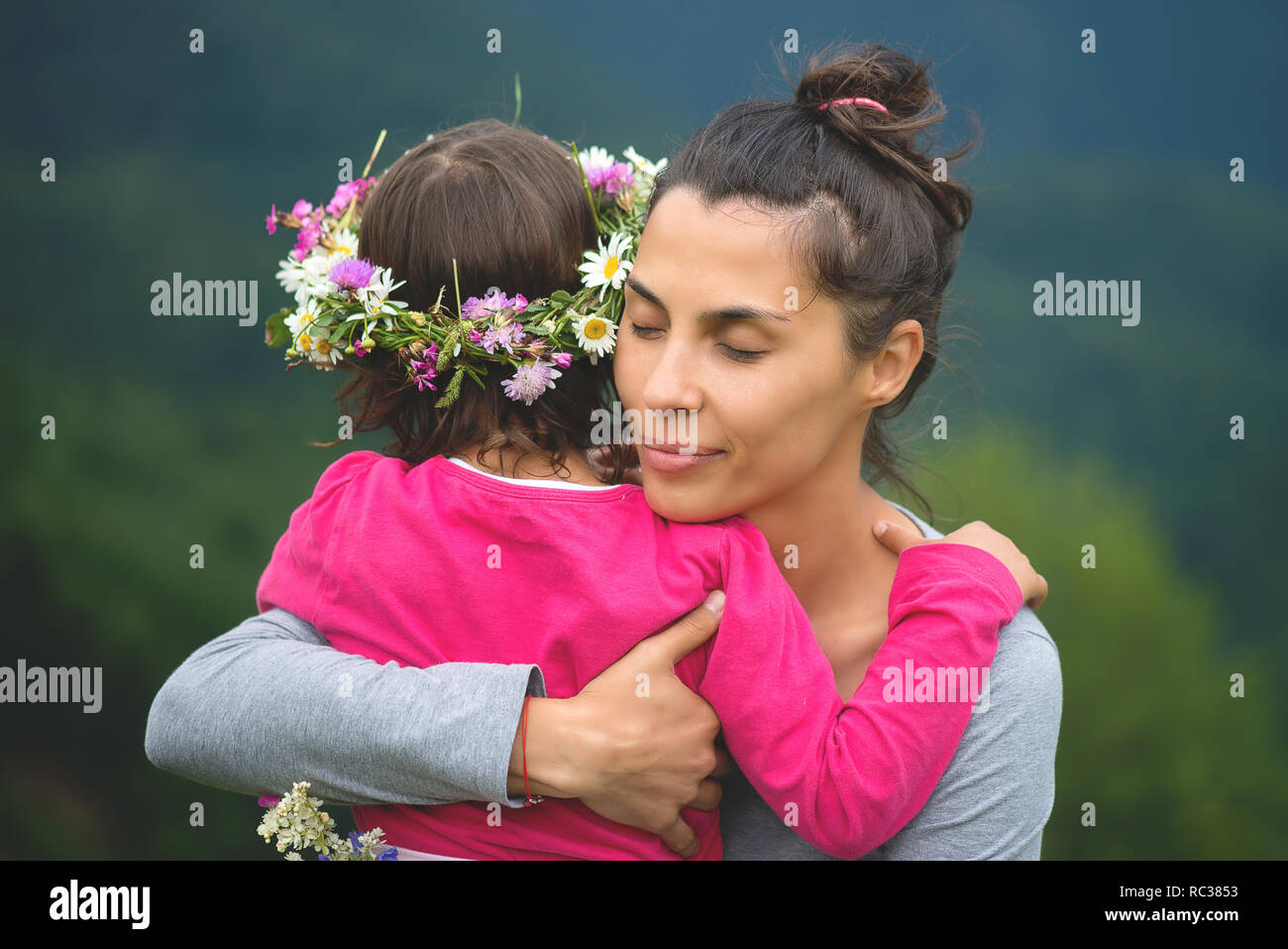 Adorable mother child hugging other hi-res stock photography and images - Alamy