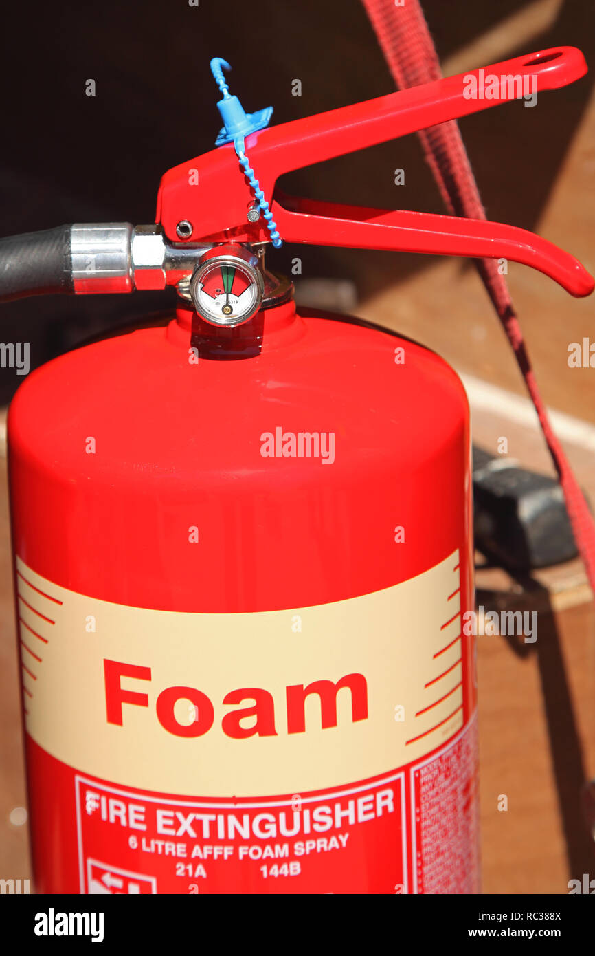 Extinguisher outside safety hi-res stock photography and images - Alamy