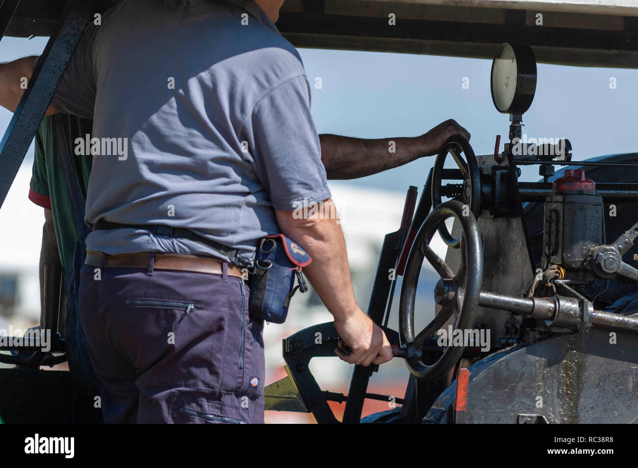 Traction engine detail. Preston Steam Rally Stock Photo - Alamy