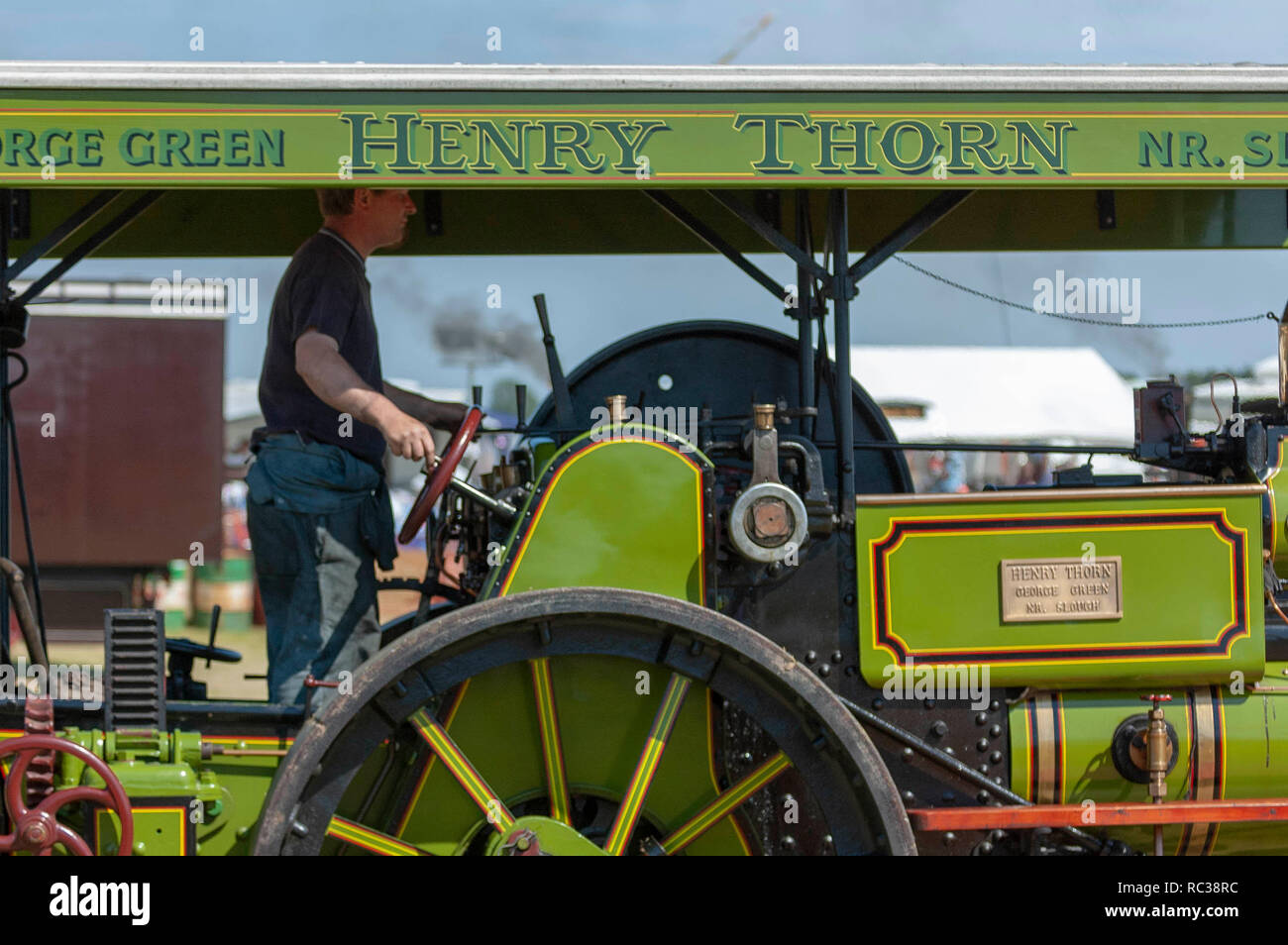 Traction engine detail. Preston Steam Rally Stock Photo - Alamy