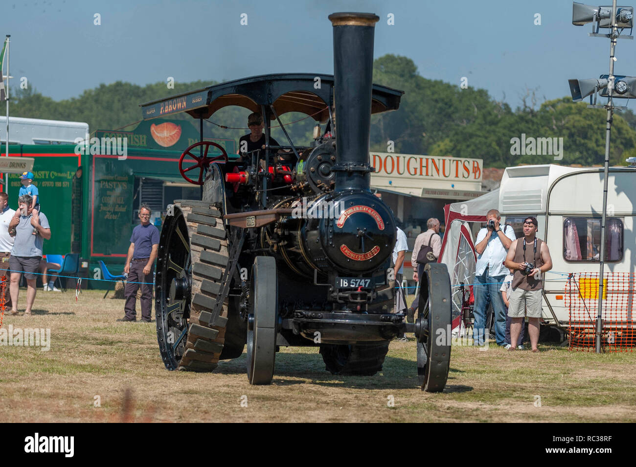 Vintage traction engine at Preston Steam Rally, Kent, England Stock ...