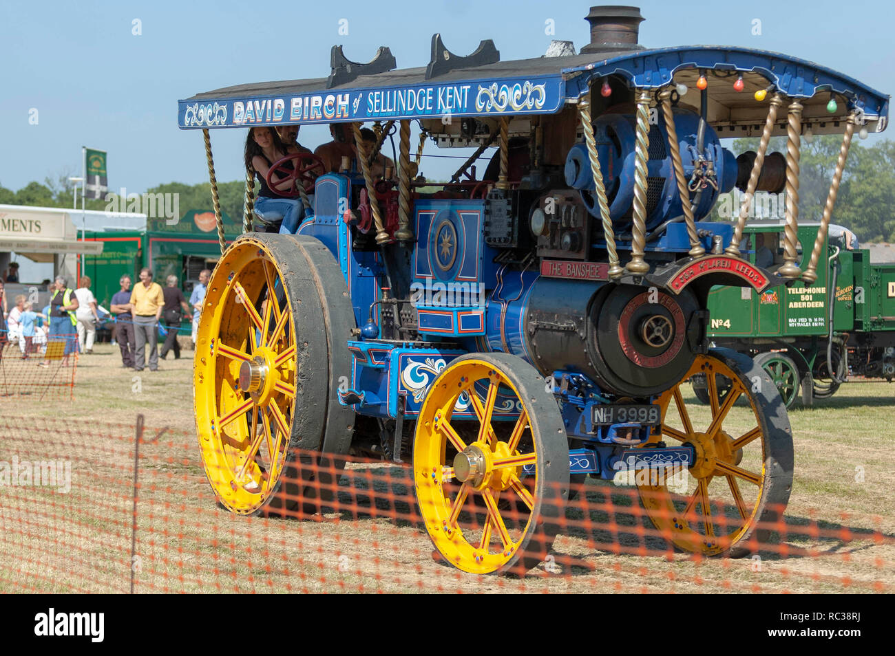 Vintage traction engine at Preston Steam Rally, Kent, England Stock ...