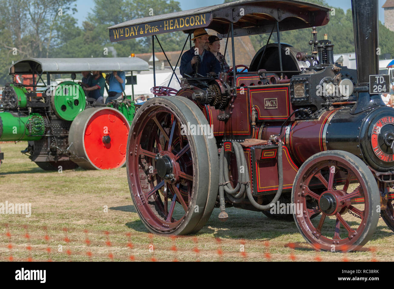 Vintage traction engine at Preston Steam Rally, Kent, England Stock ...