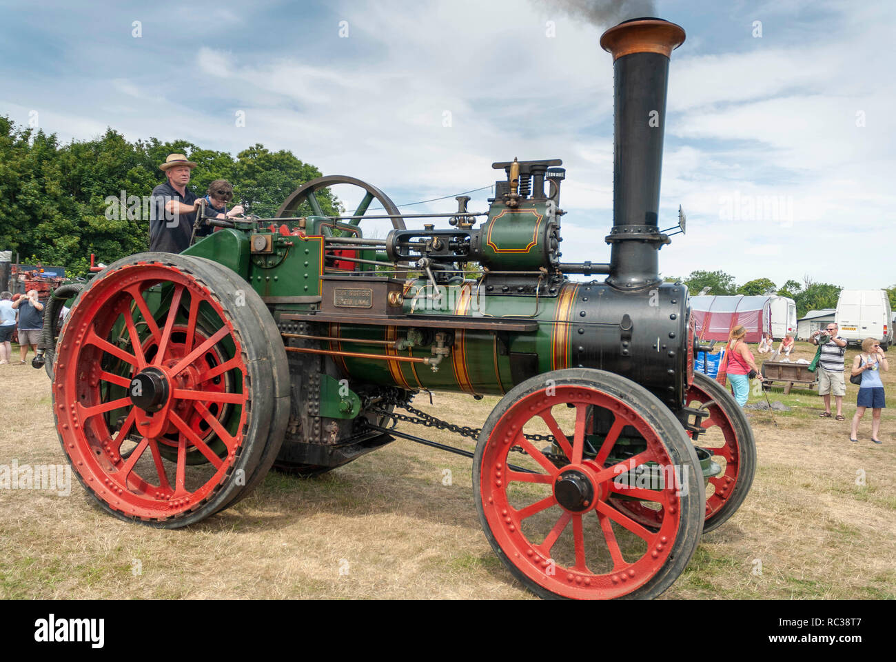 Vintage traction engine at Preston Steam Rally, Kent, England Stock ...