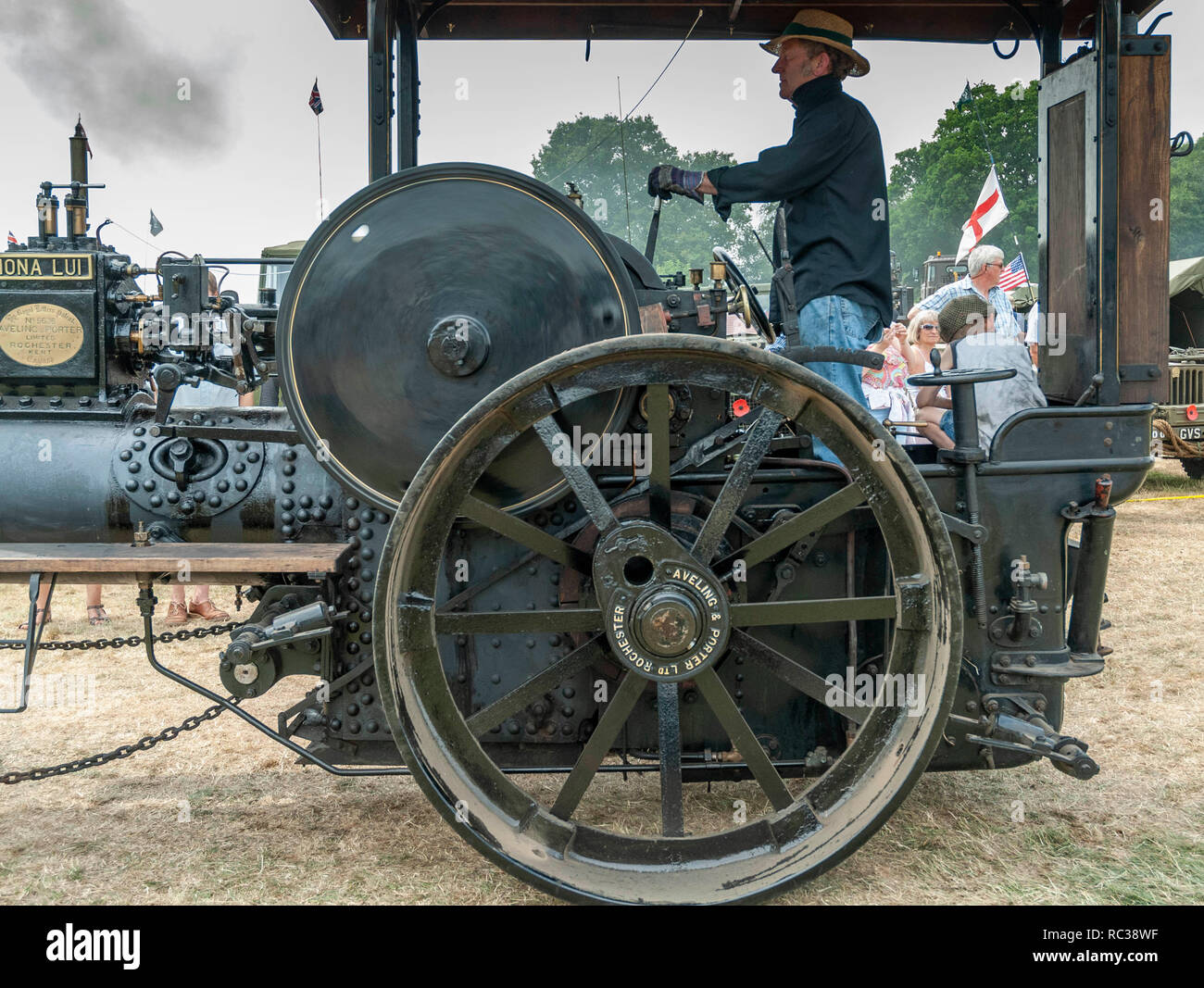 Traction engine detail. Preston Steam Rally Stock Photo - Alamy