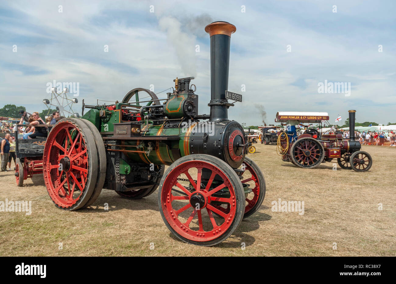 Vintage traction engines at Preston Steam Rally, Kent, England Stock ...