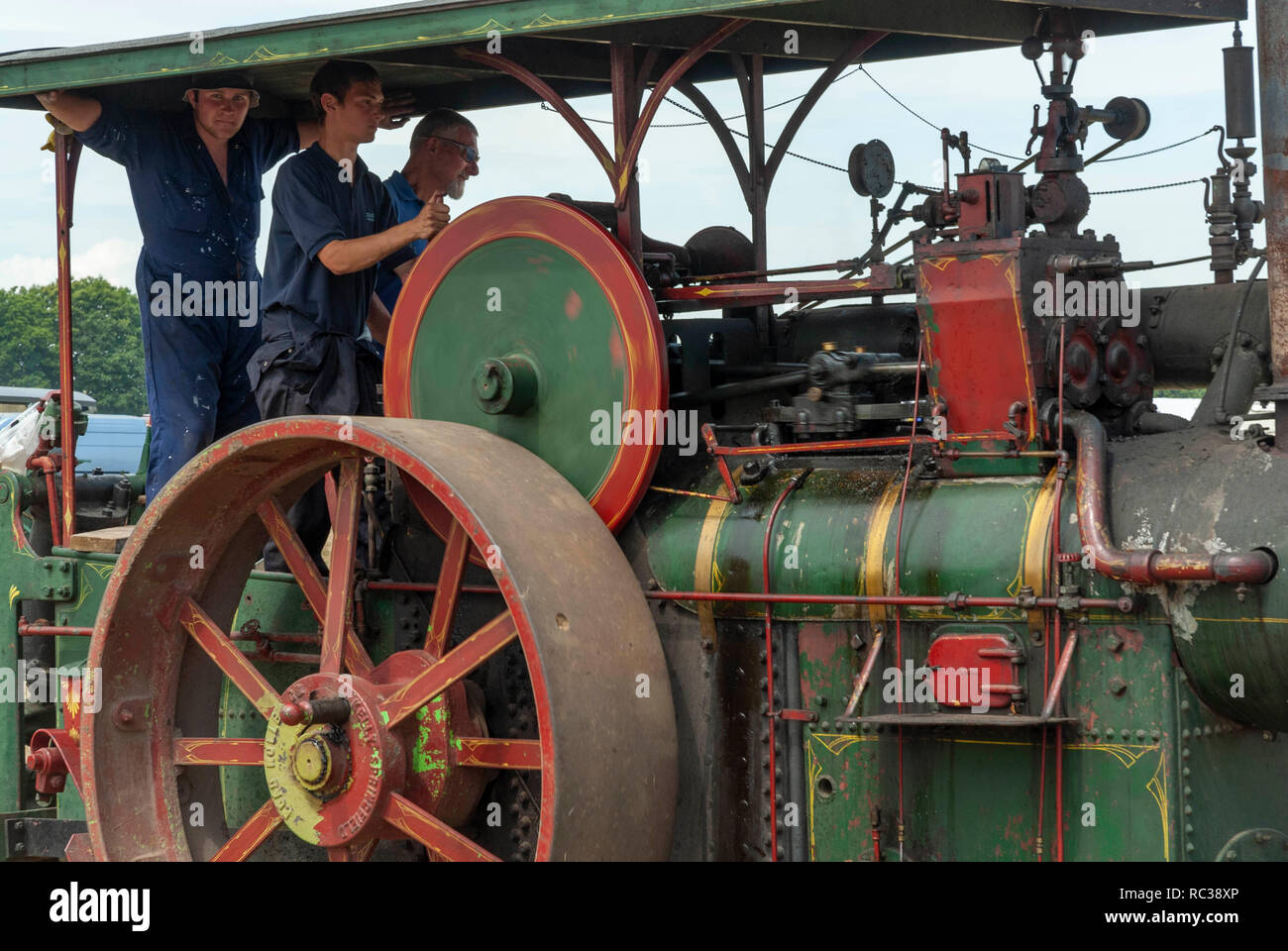 Traction engine detail. Preston Steam Rally Stock Photo - Alamy