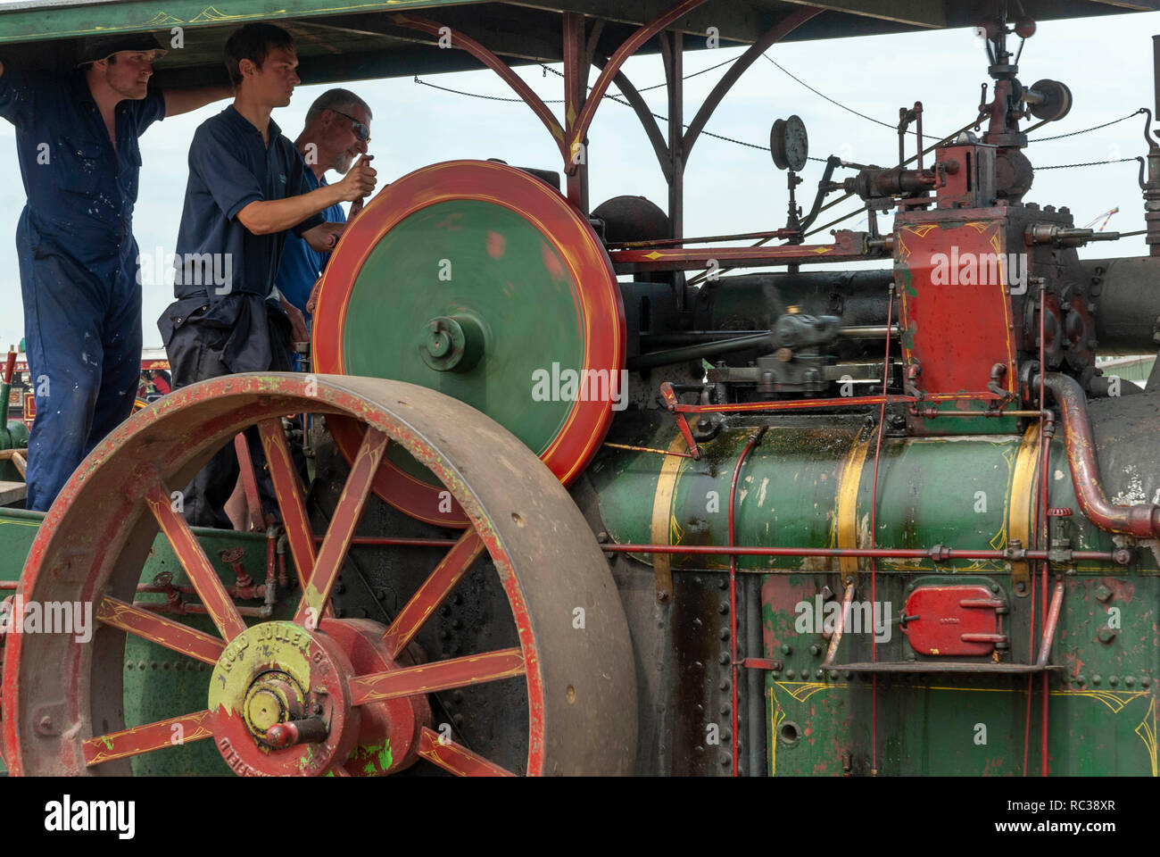 Traction engine detail. Preston Steam Rally Stock Photo - Alamy