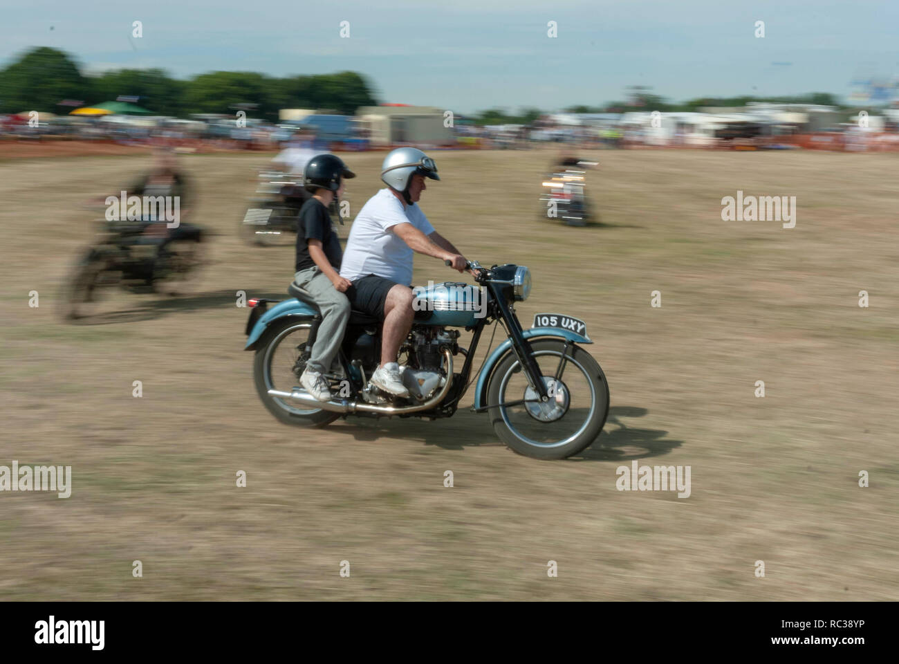 Vintage motorcycle at Preston Steam Rally, Kent, England Stock Photo ...