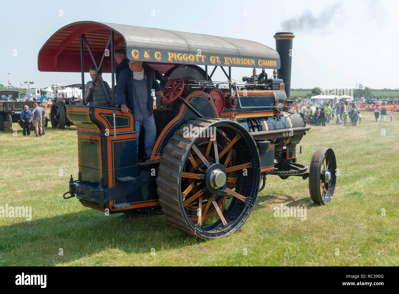 Vintage traction engines at Preston Steam Rally, Kent, England Stock ...