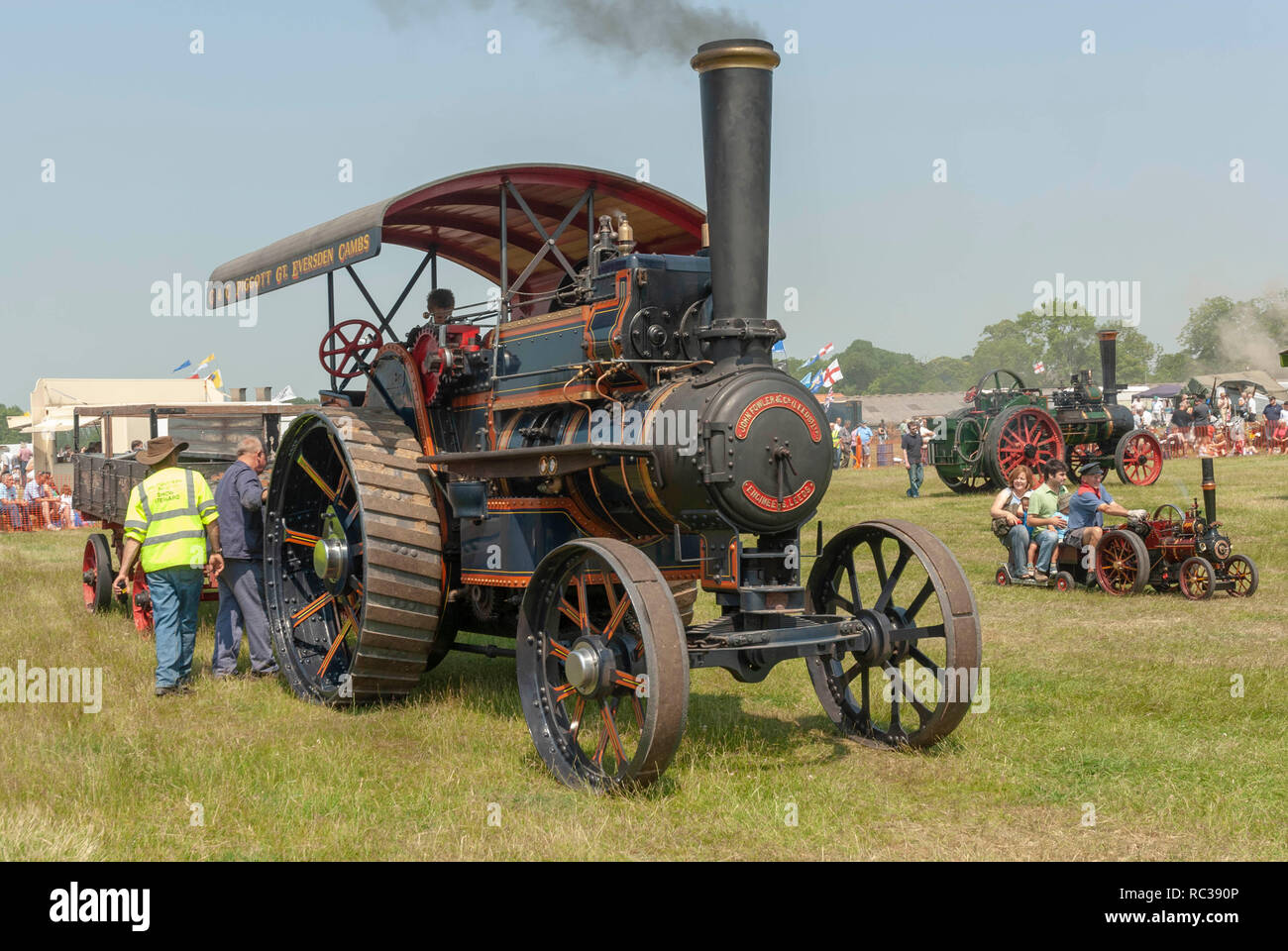 Vintage traction engine at Preston Steam Rally, Kent, England Stock ...