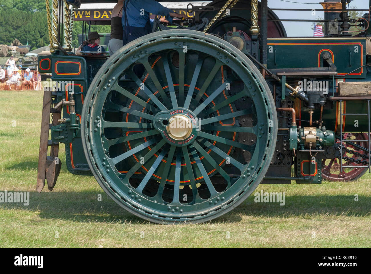 Traction engine detail. Preston Steam Rally Stock Photo - Alamy