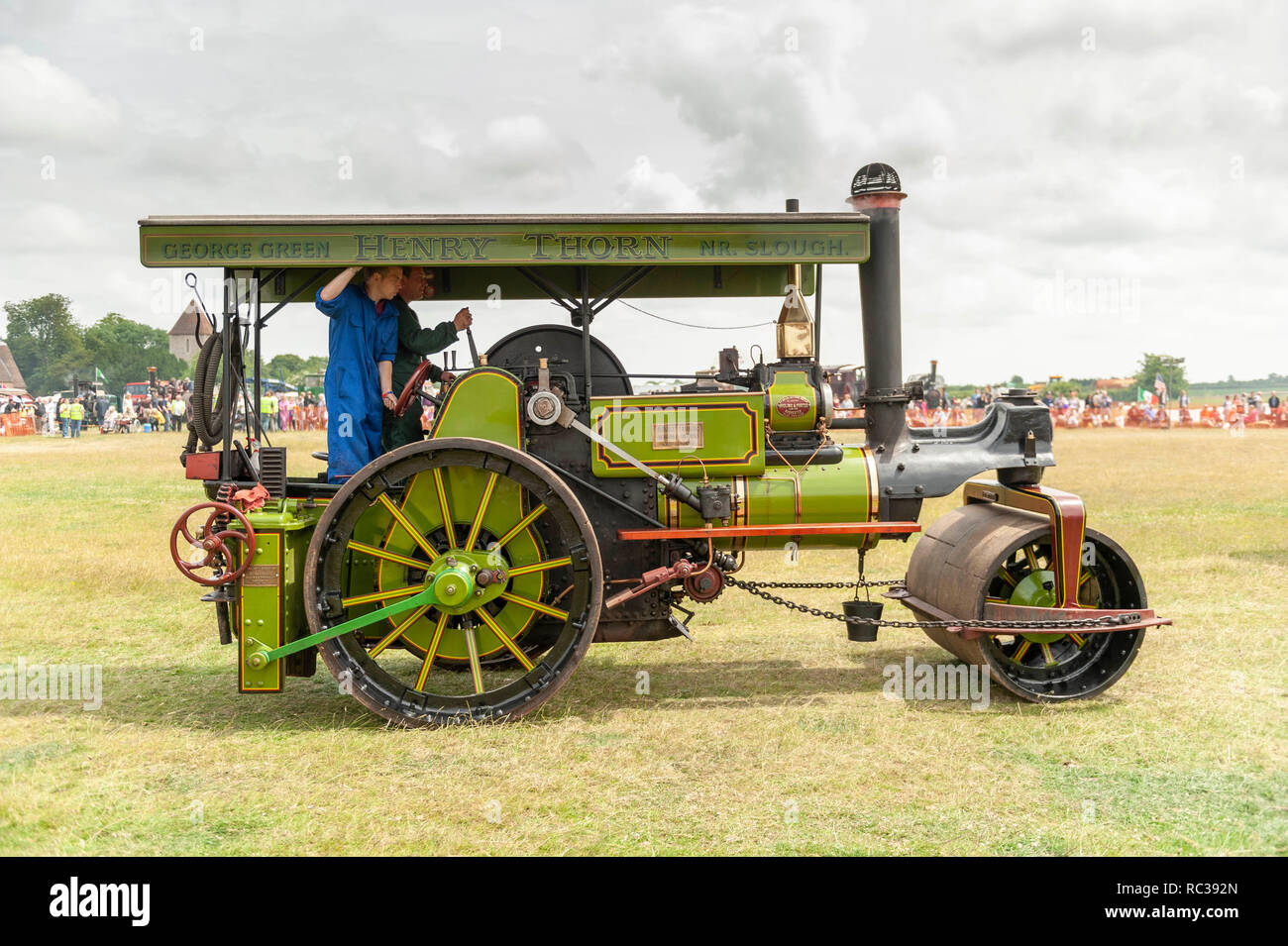 Vintage traction engines at Preston Steam Rally, Kent, England Stock ...