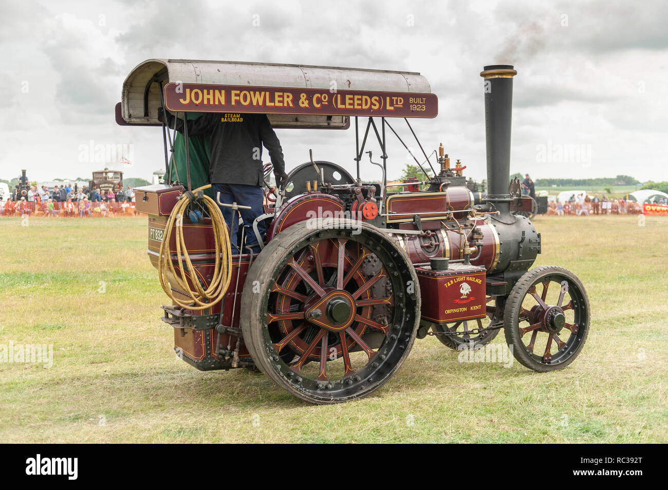 Vintage traction engines at Preston Steam Rally, Kent, England Stock ...