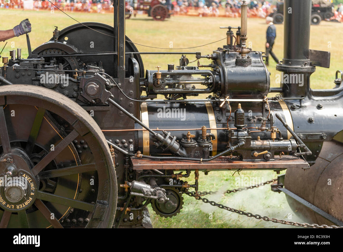 Traction engine detail. Preston Steam Rally Stock Photo - Alamy