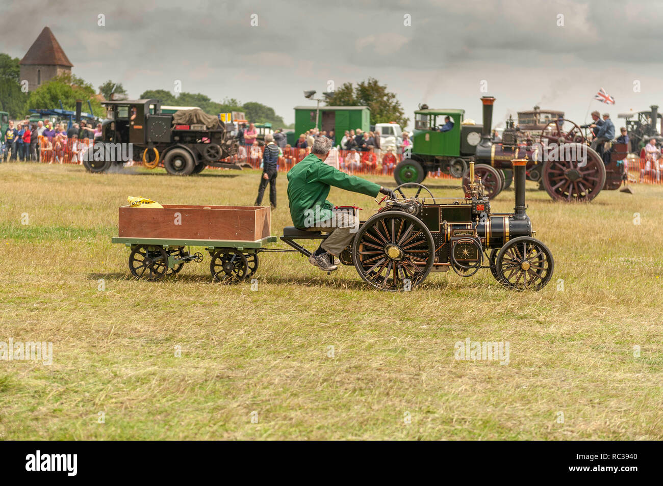 Miniature traction engine at Preston Steam Rally Stock Photo - Alamy