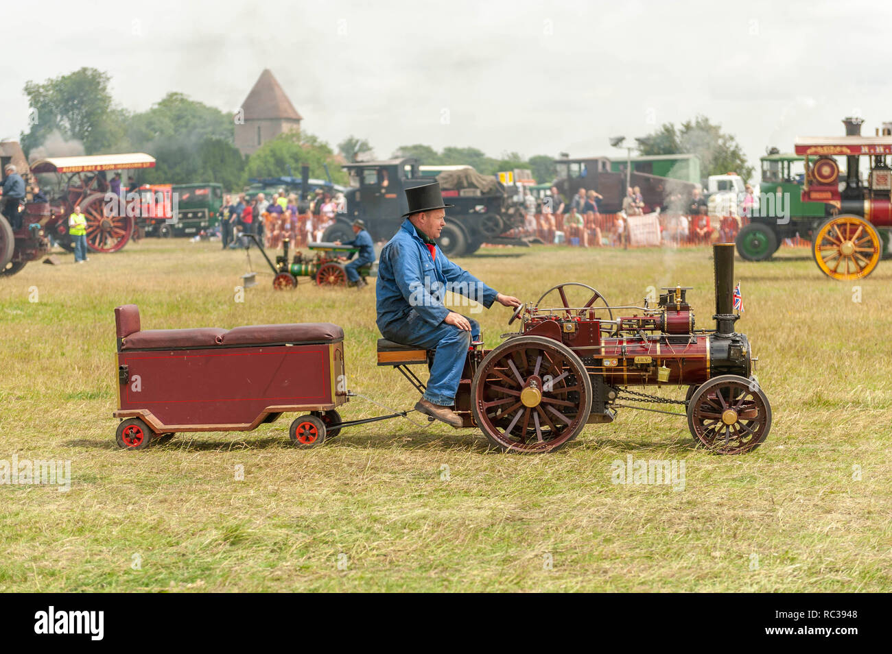 Miniature traction engine at Preston Steam Rally Stock Photo - Alamy
