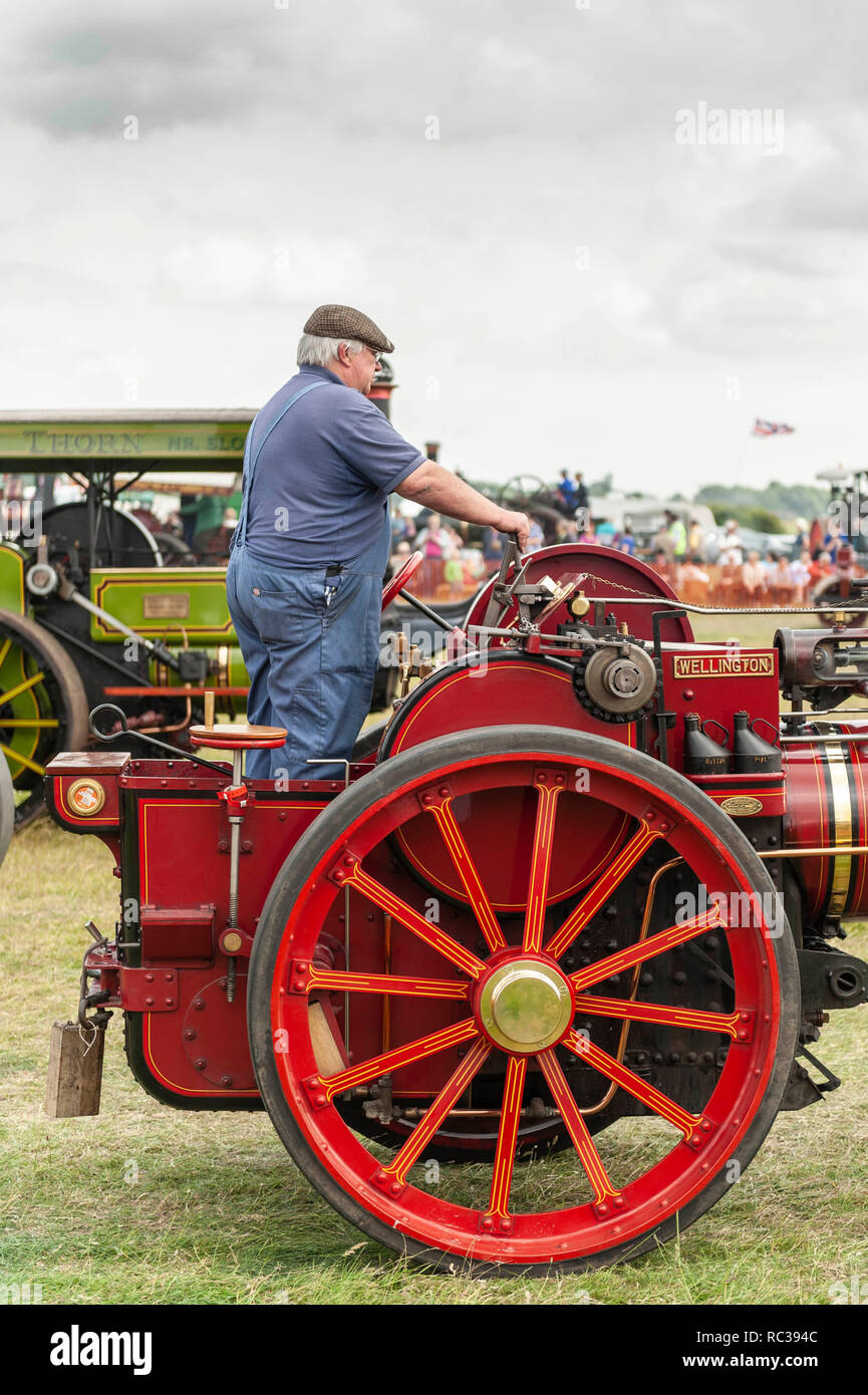 Traction engine detail. Preston Steam Rally Stock Photo - Alamy