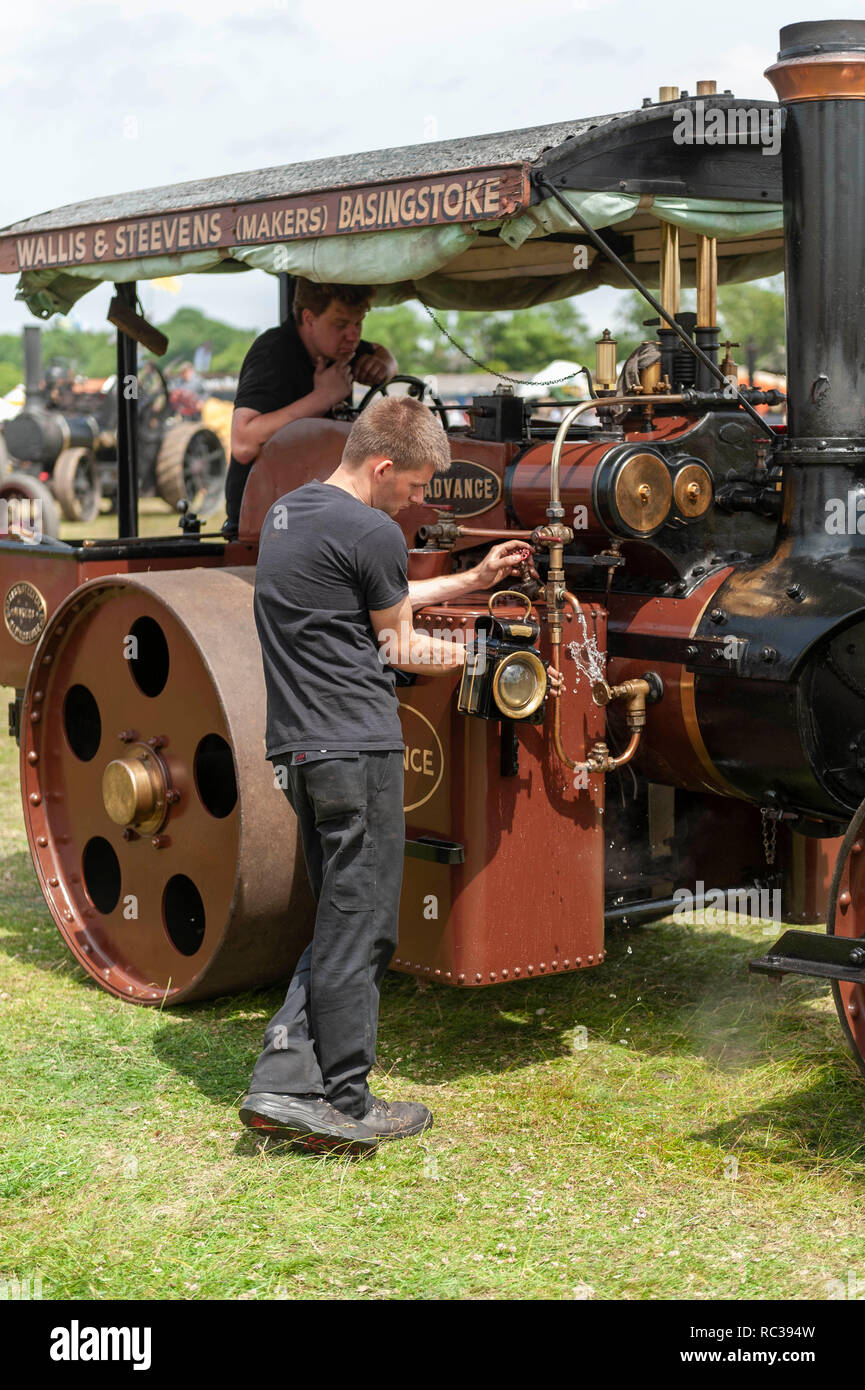 Traction engine detail. Preston Steam Rally Stock Photo - Alamy