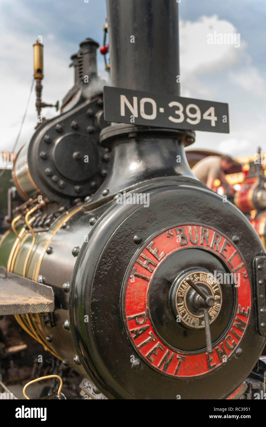 Traction engine detail. Preston Steam Rally Stock Photo - Alamy