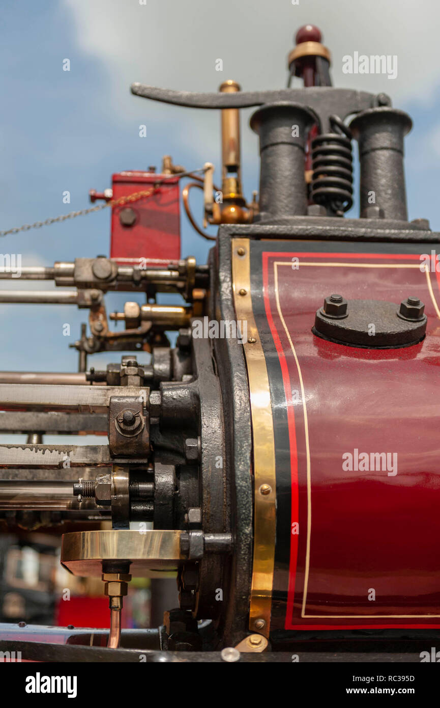 Traction engine detail. Preston Steam Rally Stock Photo - Alamy