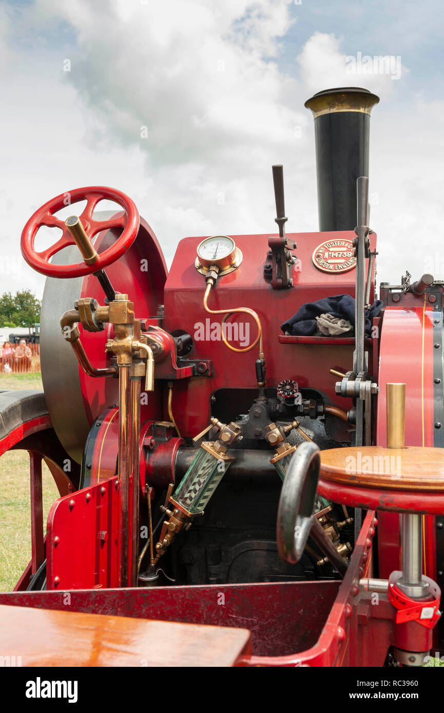 Traction engine detail. Preston Steam Rally Stock Photo - Alamy