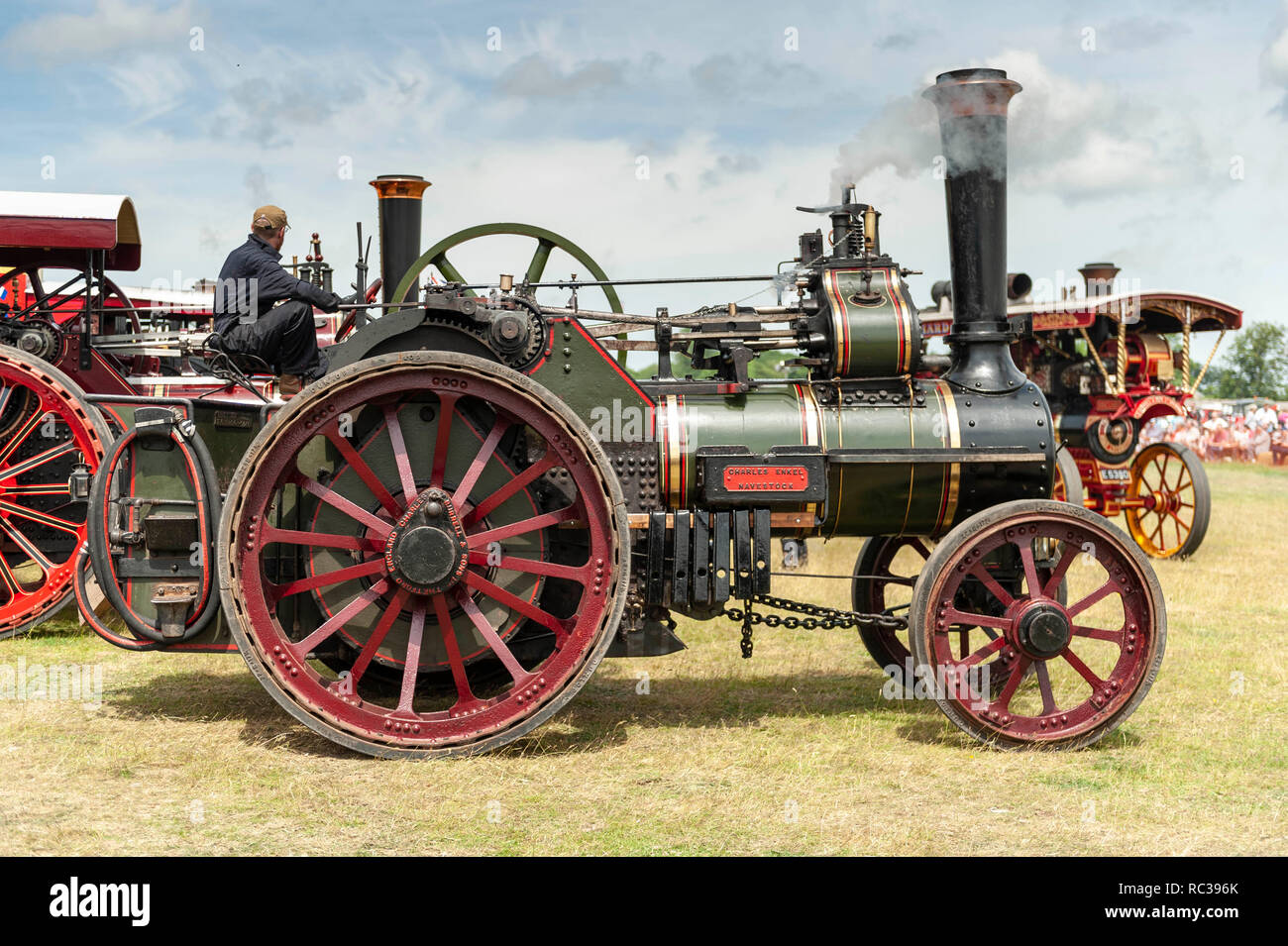 Vintage traction engines at Preston Steam Rally, Kent, England Stock ...