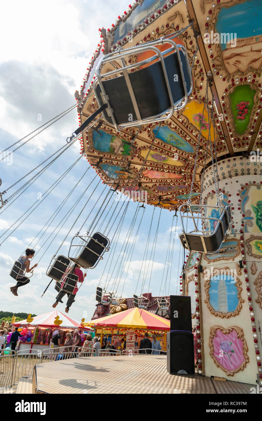 Vintage fairground roundabout ride hi-res stock photography and images ...