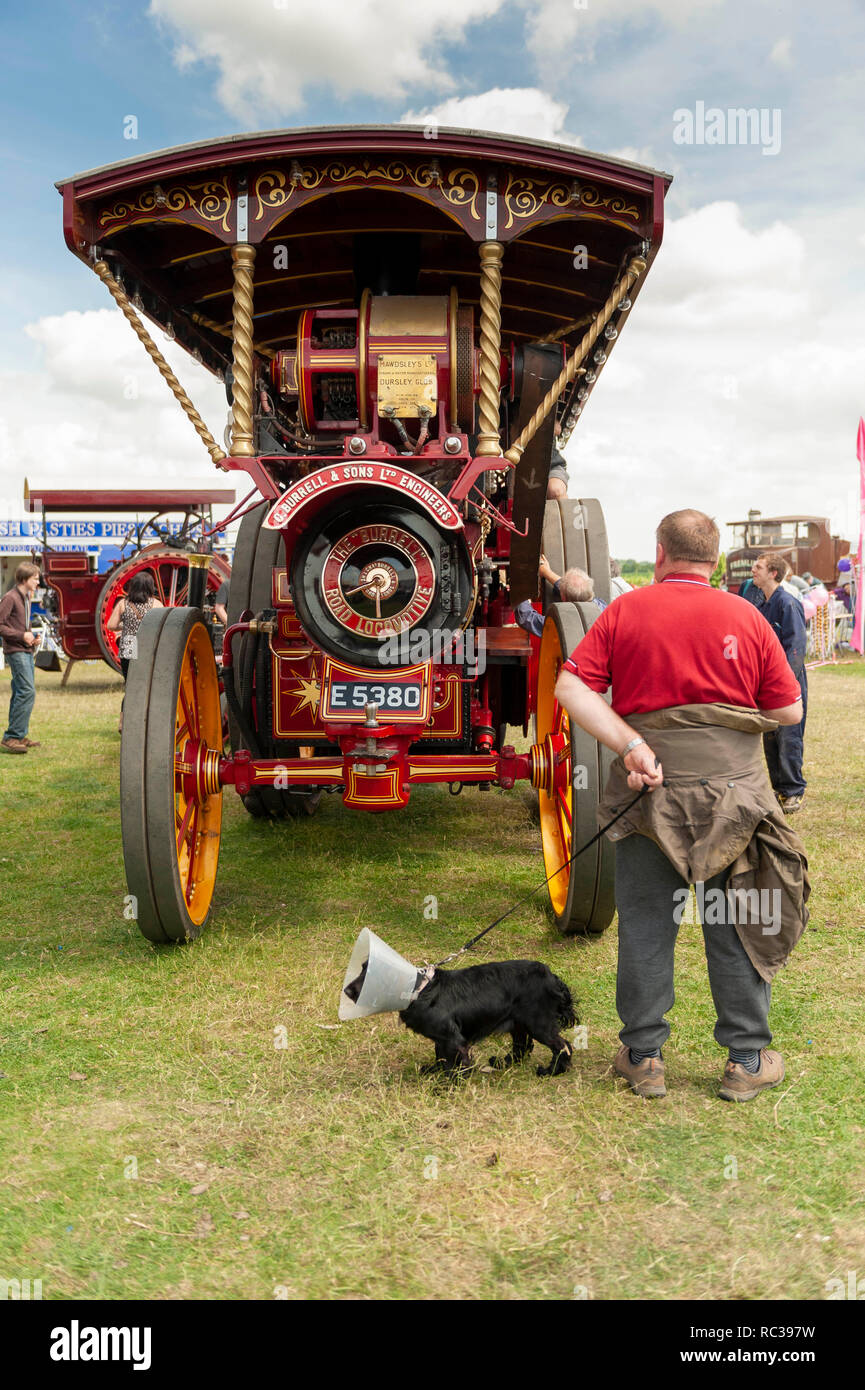Vintage traction engine at Preston Steam Rally, Kent, England Stock ...