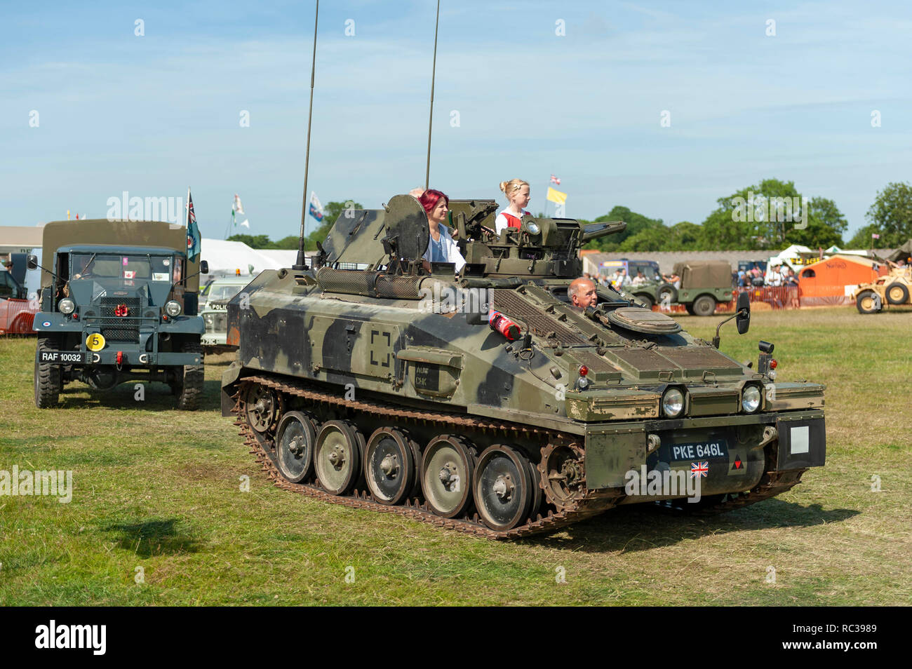 1970s FV103 Spartan armoured personnel carrier at Preston Steam Rally ...