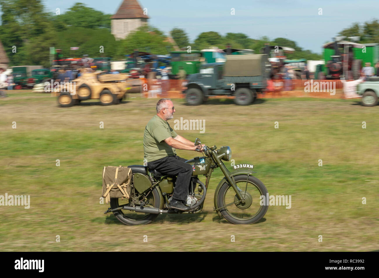 Vintage British Army Matchless G3 350cc motorcycle at Preston Steam ...
