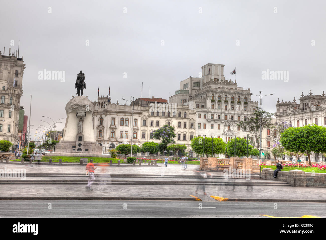 Buildings of Lima, Peru Stock Photo - Alamy