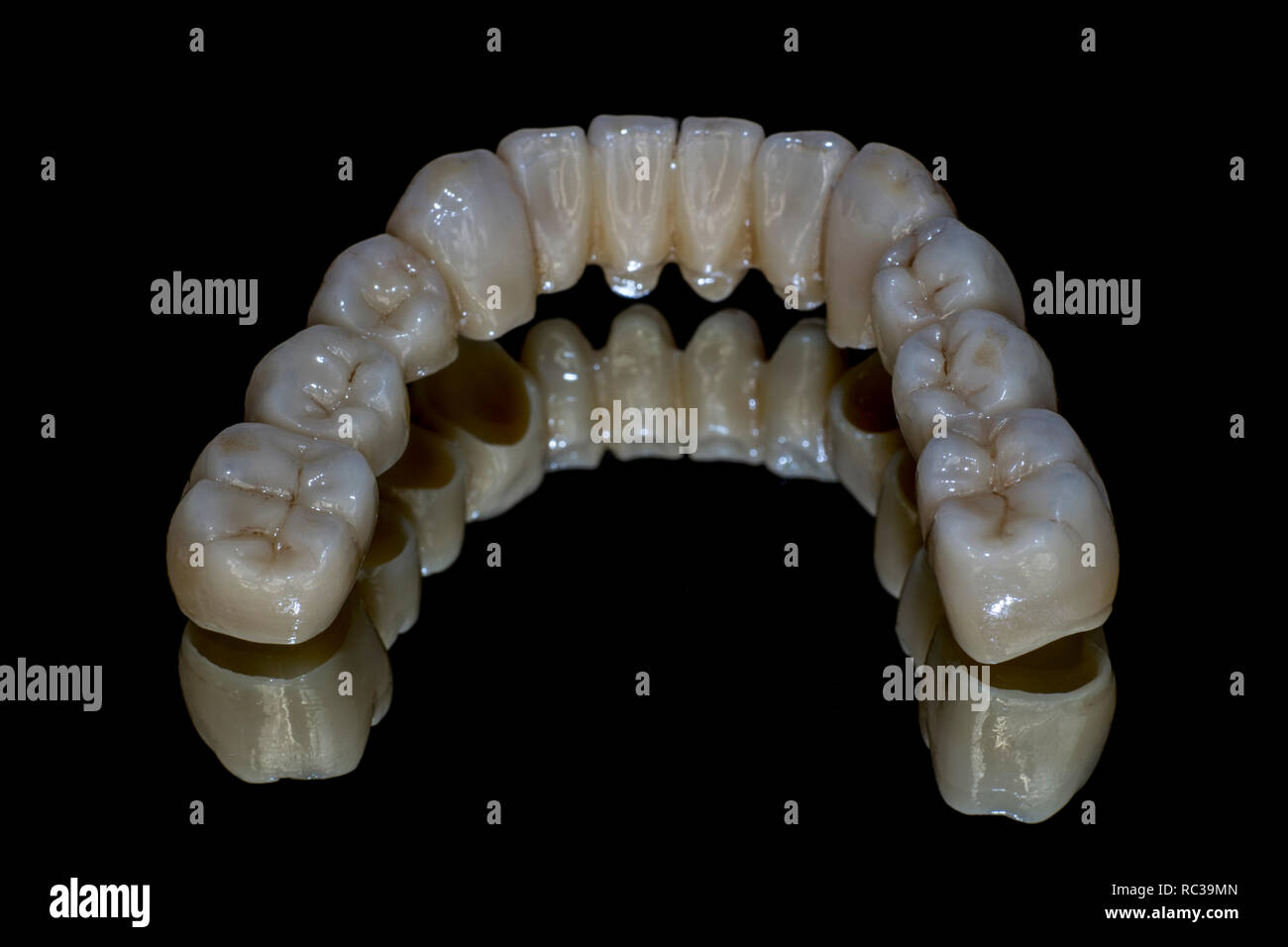 Ceramic zirconia teeth Stock Photo - Alamy