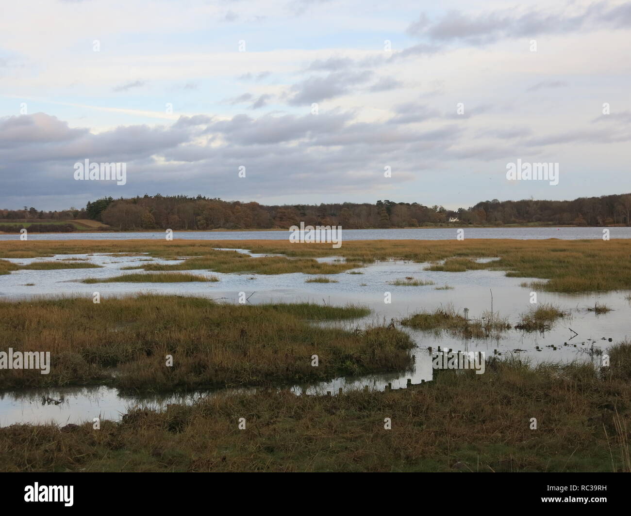 A view of the River Deben Estuary, an Area of Outstanding Natural ...