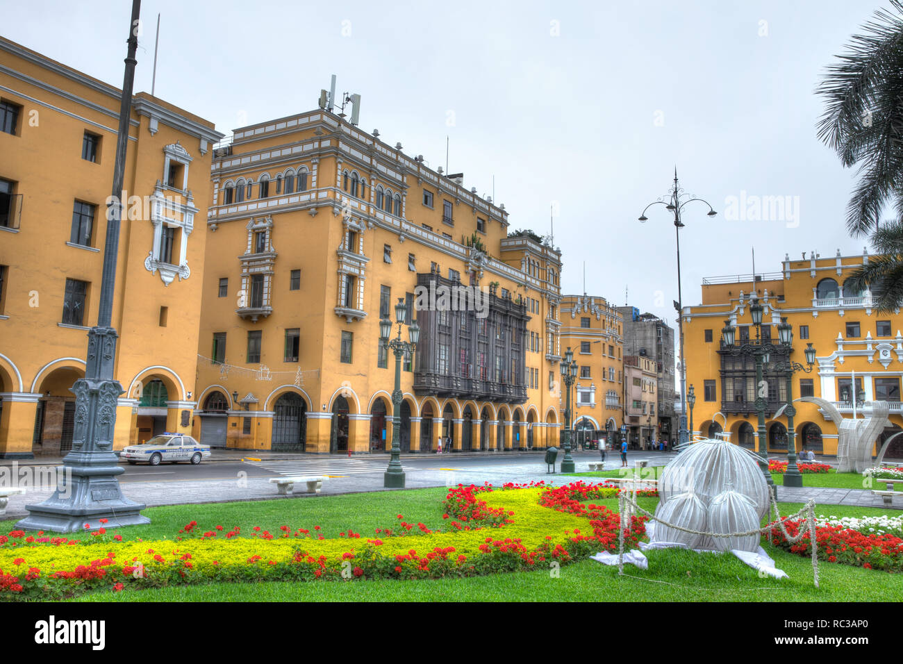 Balconies of Lima, Peru Stock Photo - Alamy