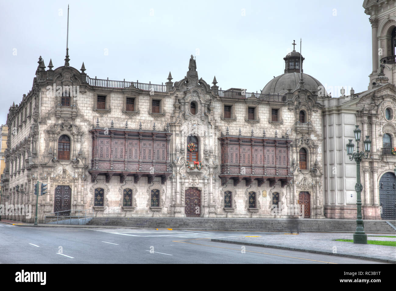 Balconies of Lima, Peru Stock Photo - Alamy