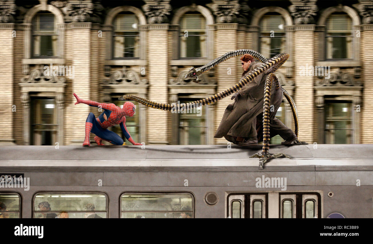 Spiderman 2 subway hi-res stock photography and images - Alamy