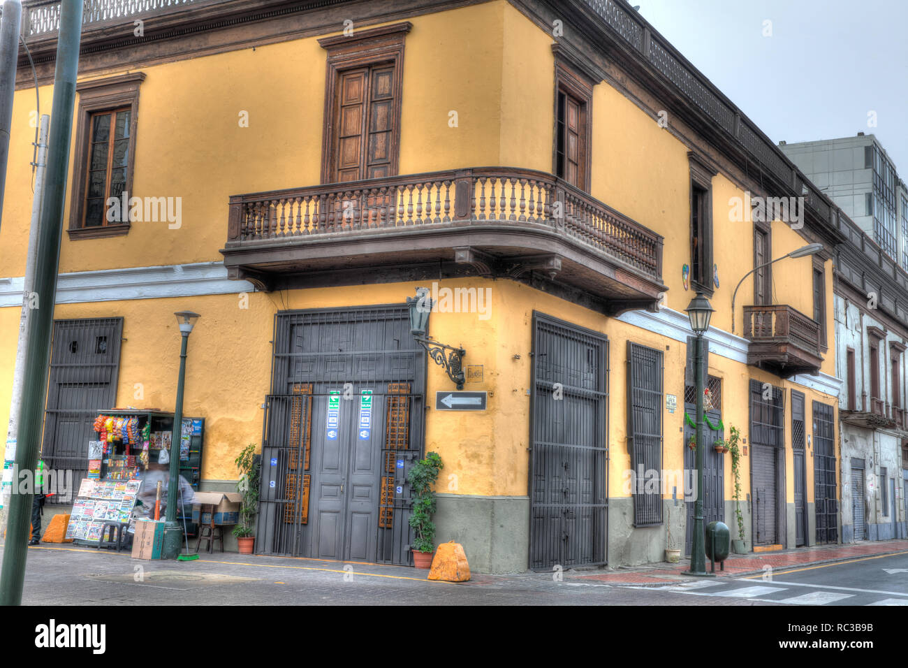 Streets of Lima Peru Stock Photo - Alamy