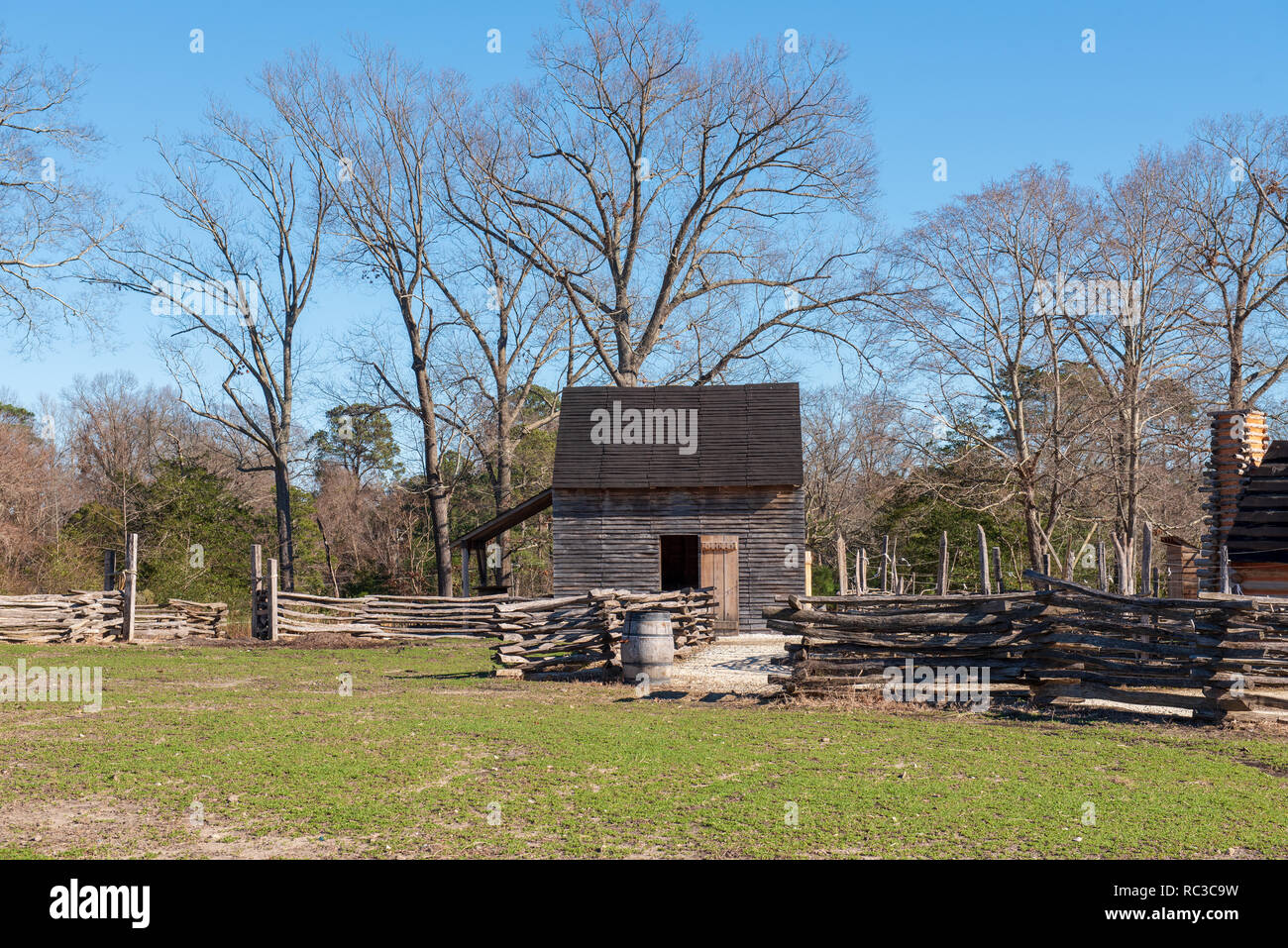 Yorktown, VA, USA -- January 10, 2019. Photo of a small scale ...