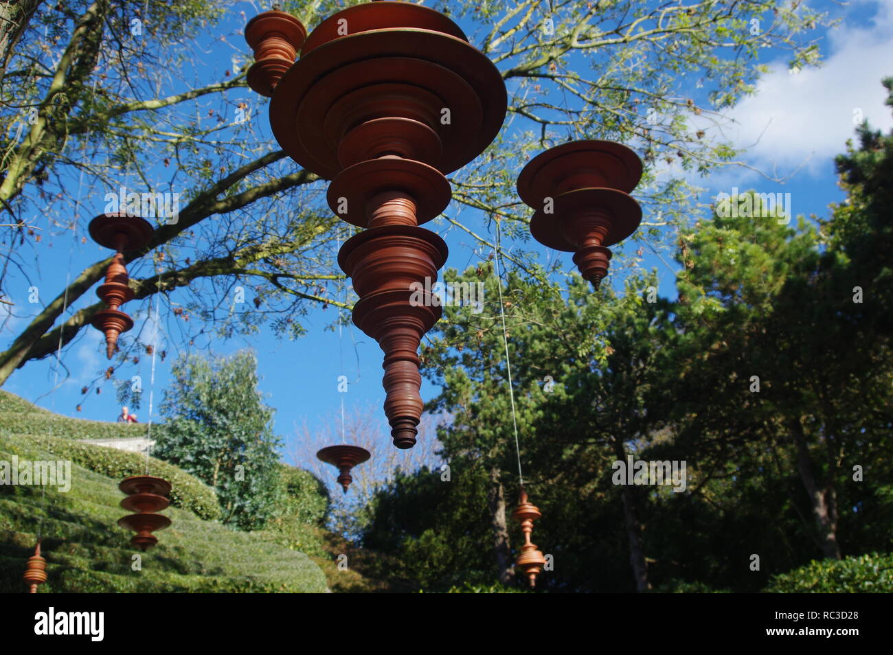 ETRETAT, FRANCE - the world famous gardens of etretat with faces ...